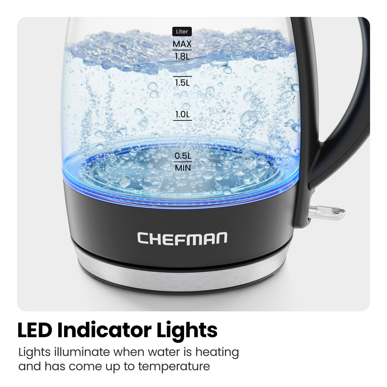 Chefman Fast-Boil 1.8L Electric Kettle