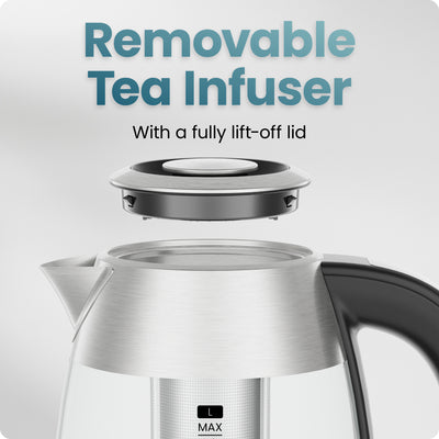 Lightning 1.8L Custom-Temp Electric Kettle – Chefman