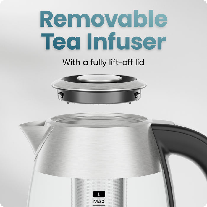 Lightning 1.8L Custom-Temp Electric Kettle – Chefman