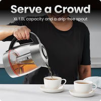 Lightning 1.8L Custom-Temp Electric Kettle – Chefman