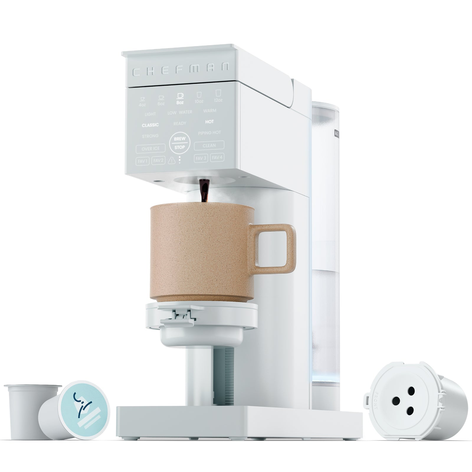 Caffeinator Single-Serve Coffee Maker - Concrete – Chefman