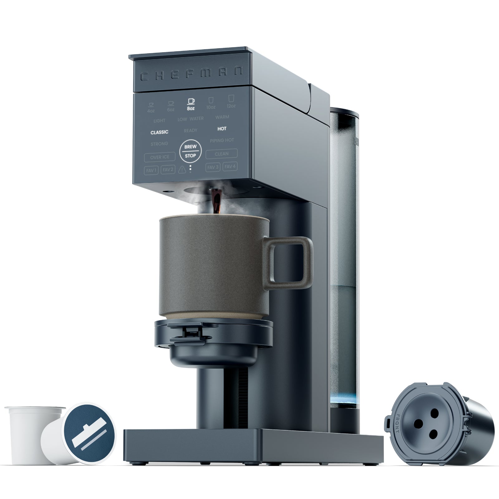 Caffeinator Single-Serve Coffee Maker - Concrete – Chefman