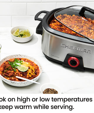 Family-Size 6-Qt. Slow Cooker – Chefman