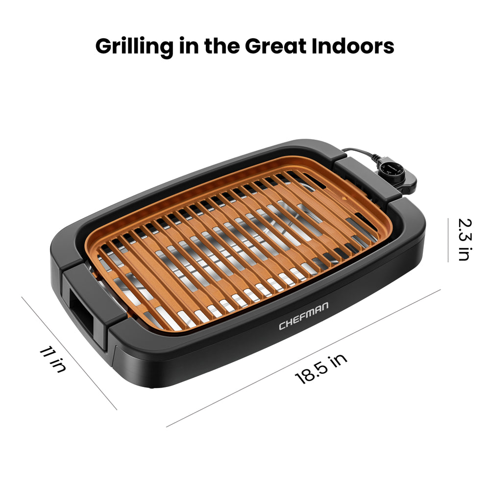 Smokeless Electric Indoor Grill – Chefman