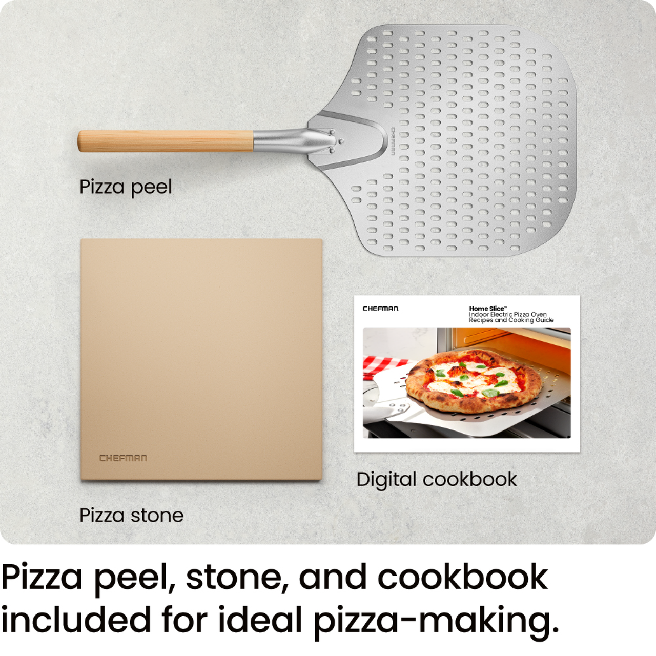 High-Heat Indoor Electric Pizza Oven 800°F (Stainless Steel) – Chefman