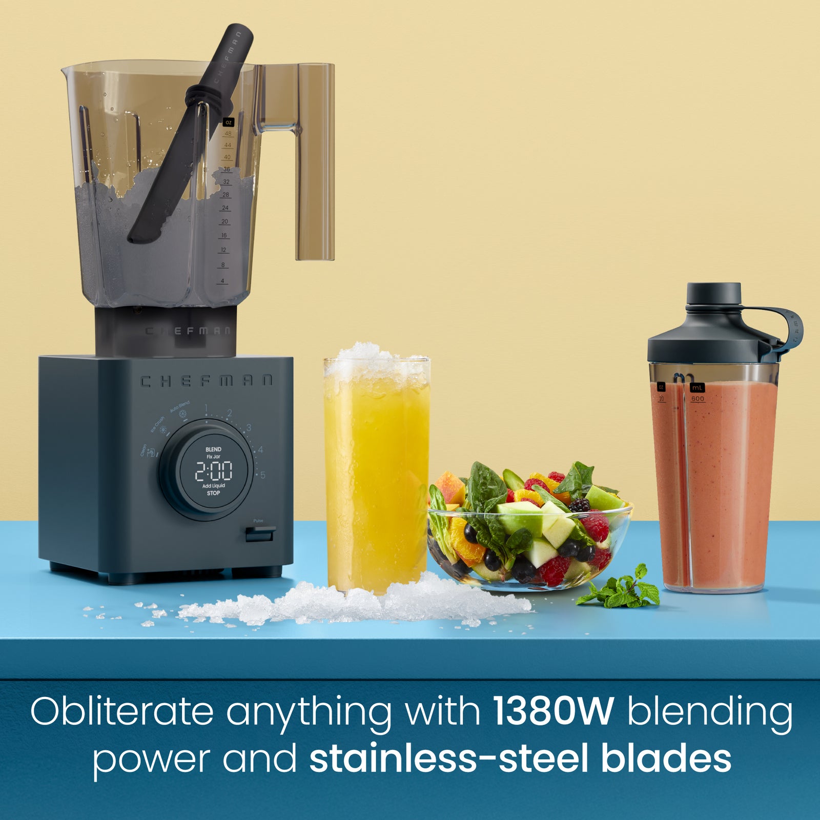 Chefman Obliterator 48 oz Power Blender - Midnight