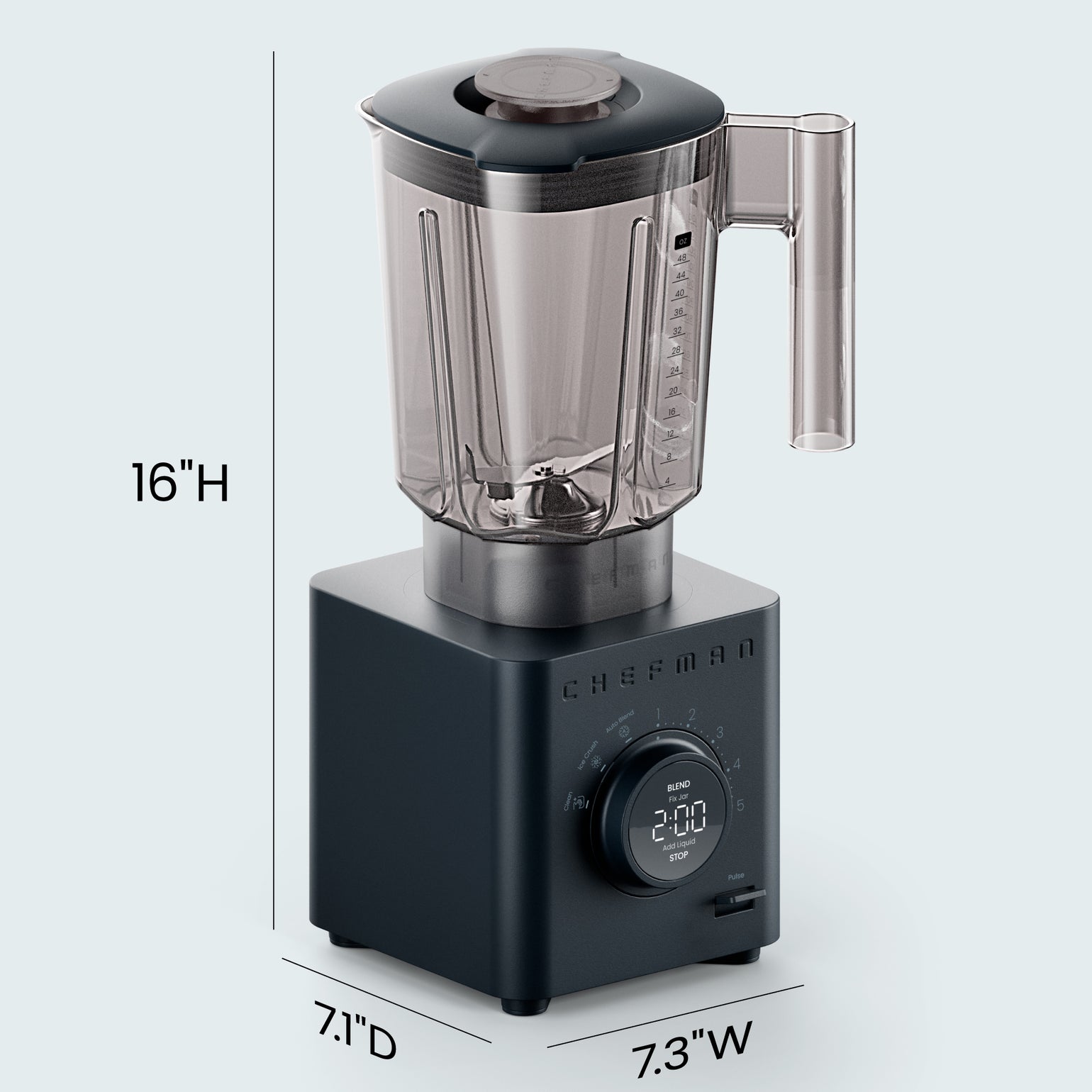 Chefman Obliterator 48 oz Power Blender - Midnight