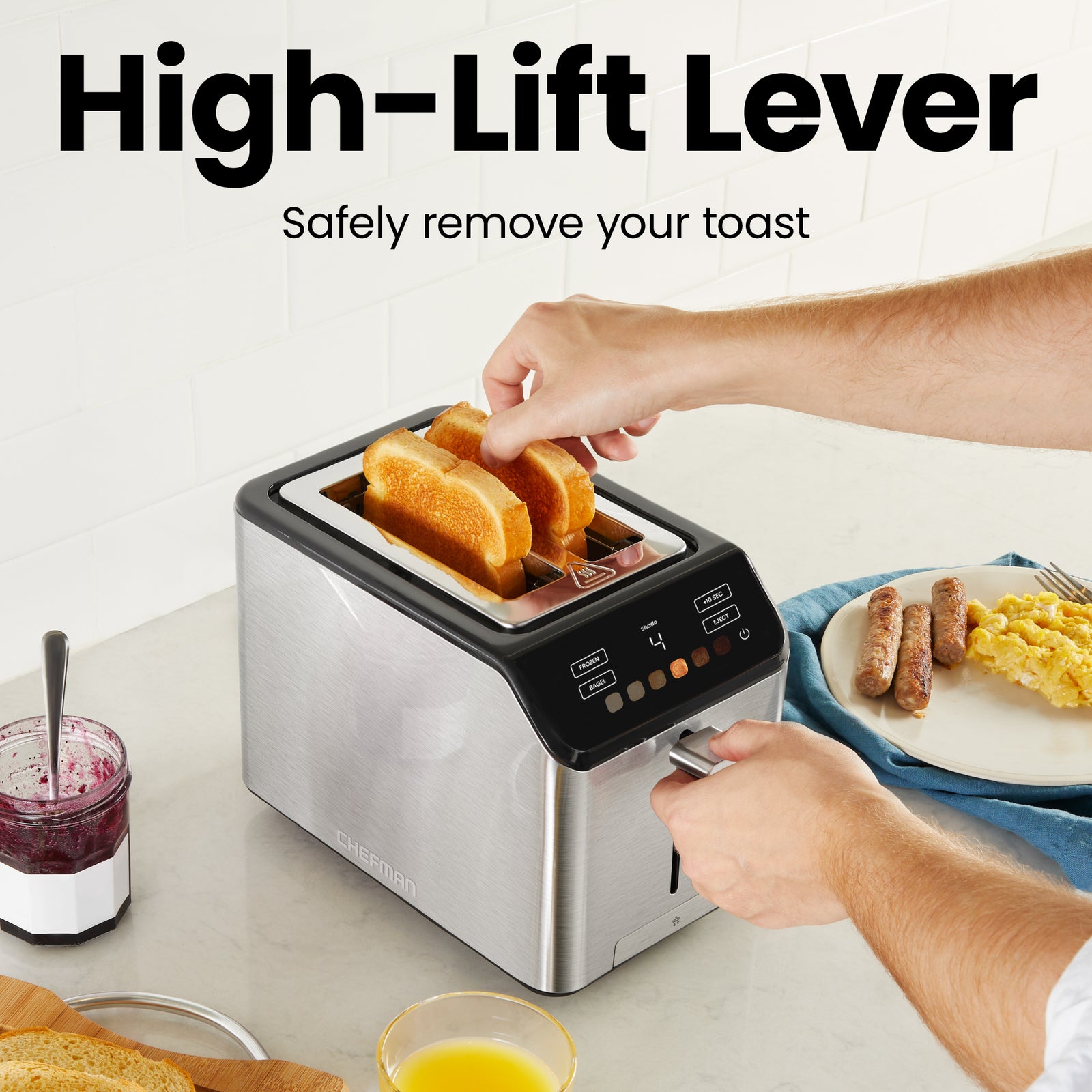 Smart Touch™ 2 Slice Digital Toaster – Chefman