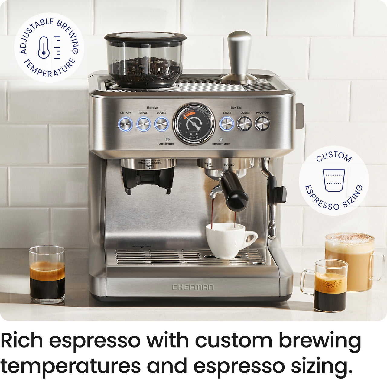 Chefman Crema Supreme Espresso Machine