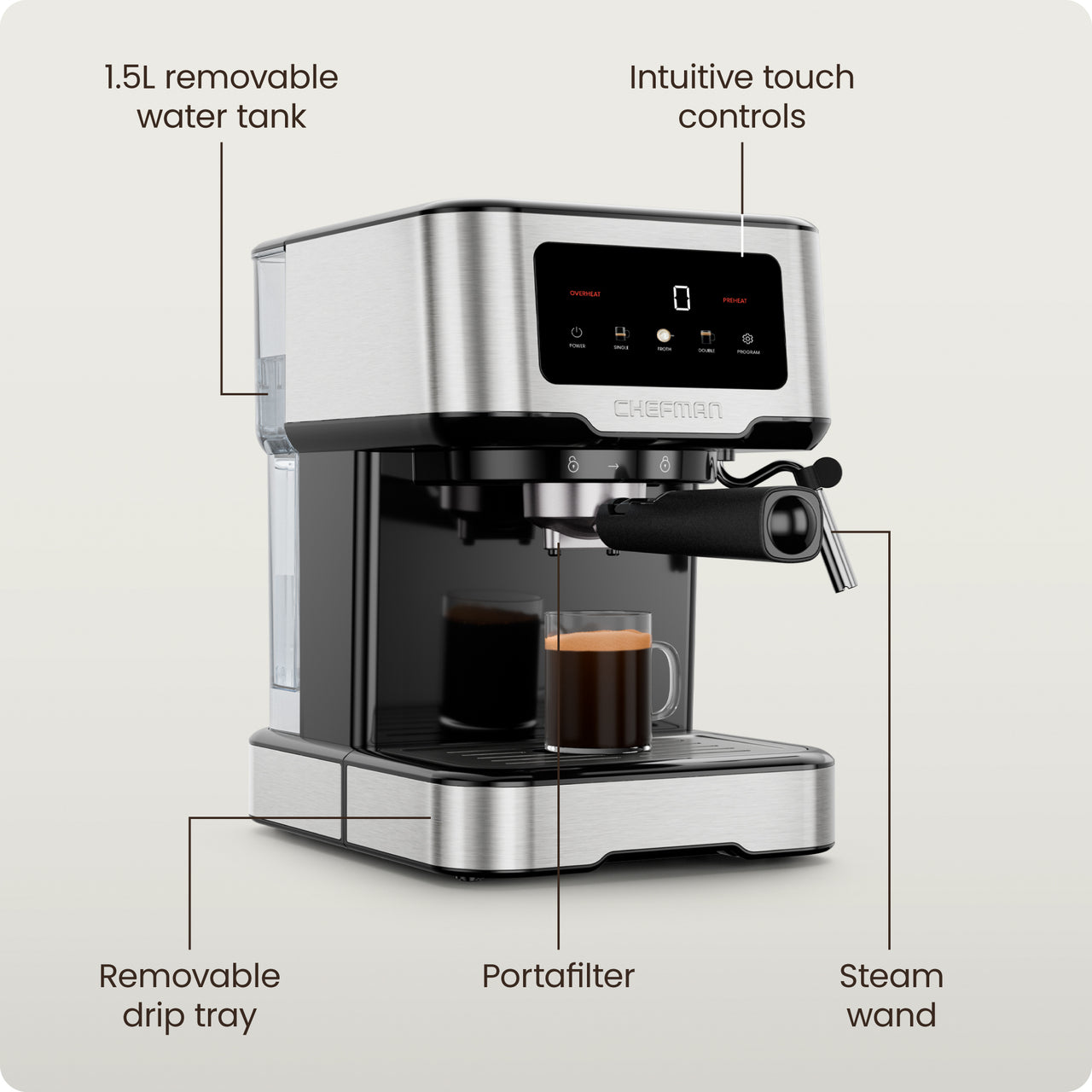 CraftBrew Espresso Machine – Chefman