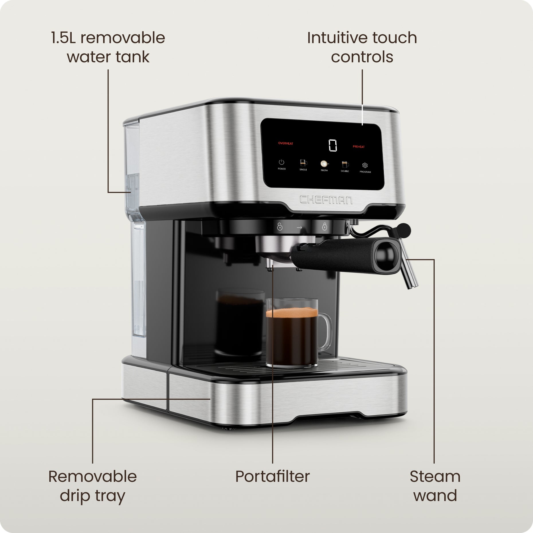 CraftBrew Espresso Machine – Chefman
