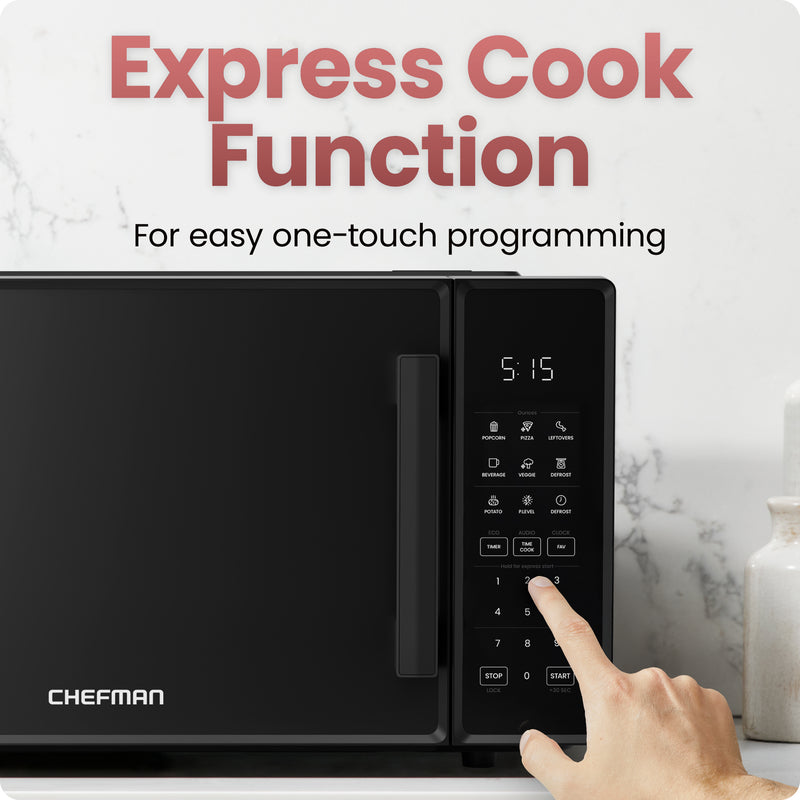 Countertop 1.1 Cu. Ft. Digital Microwave Oven – Chefman