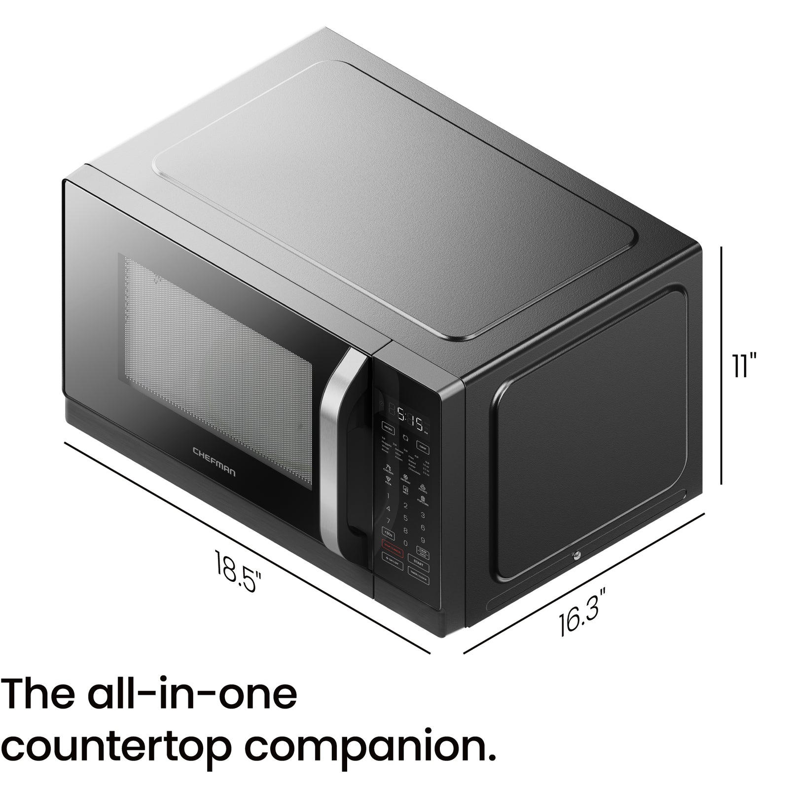 Chefman MicroCrisp Countertop .8 Cu Ft Digital Microwave Oven
