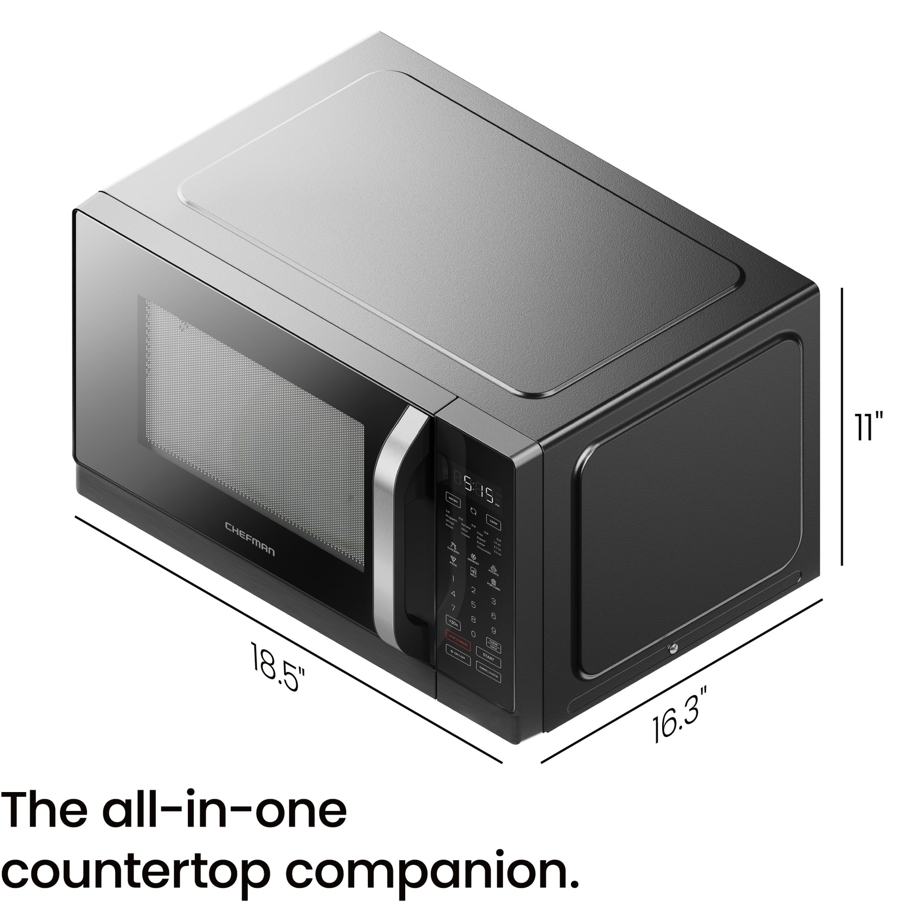 Chefman MicroCrisp Countertop .8 Cu Ft Digital Microwave Oven
