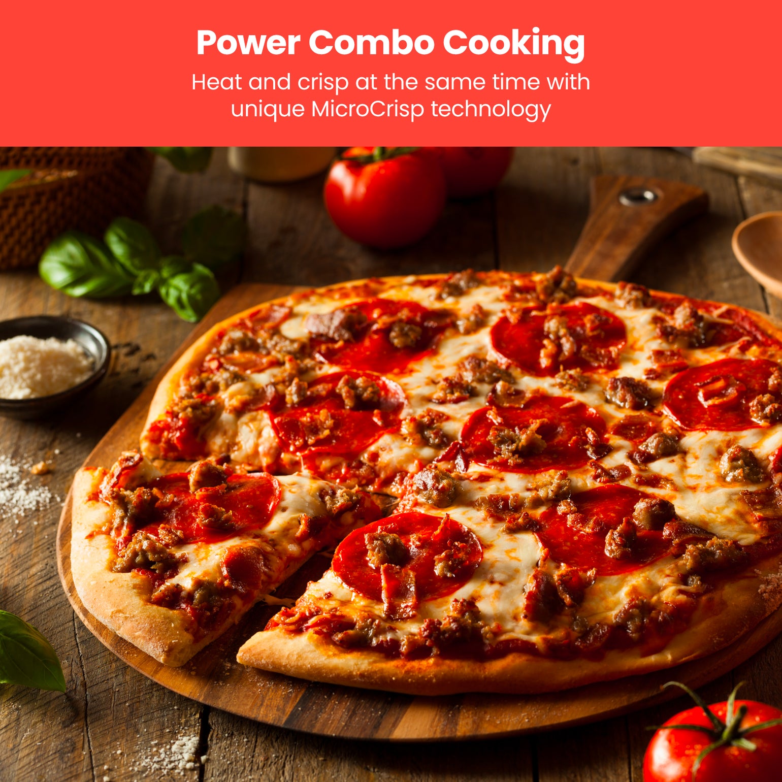 Chefman MicroCrisp Countertop 1.1 Cu Ft Digital Microwave Oven