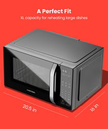 Chefman MicroCrisp Countertop 1.1 Cu Ft Digital Microwave Oven