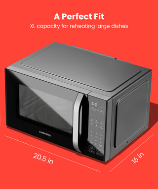 Chefman MicroCrisp Countertop 1.1 Cu Ft Digital Microwave Oven