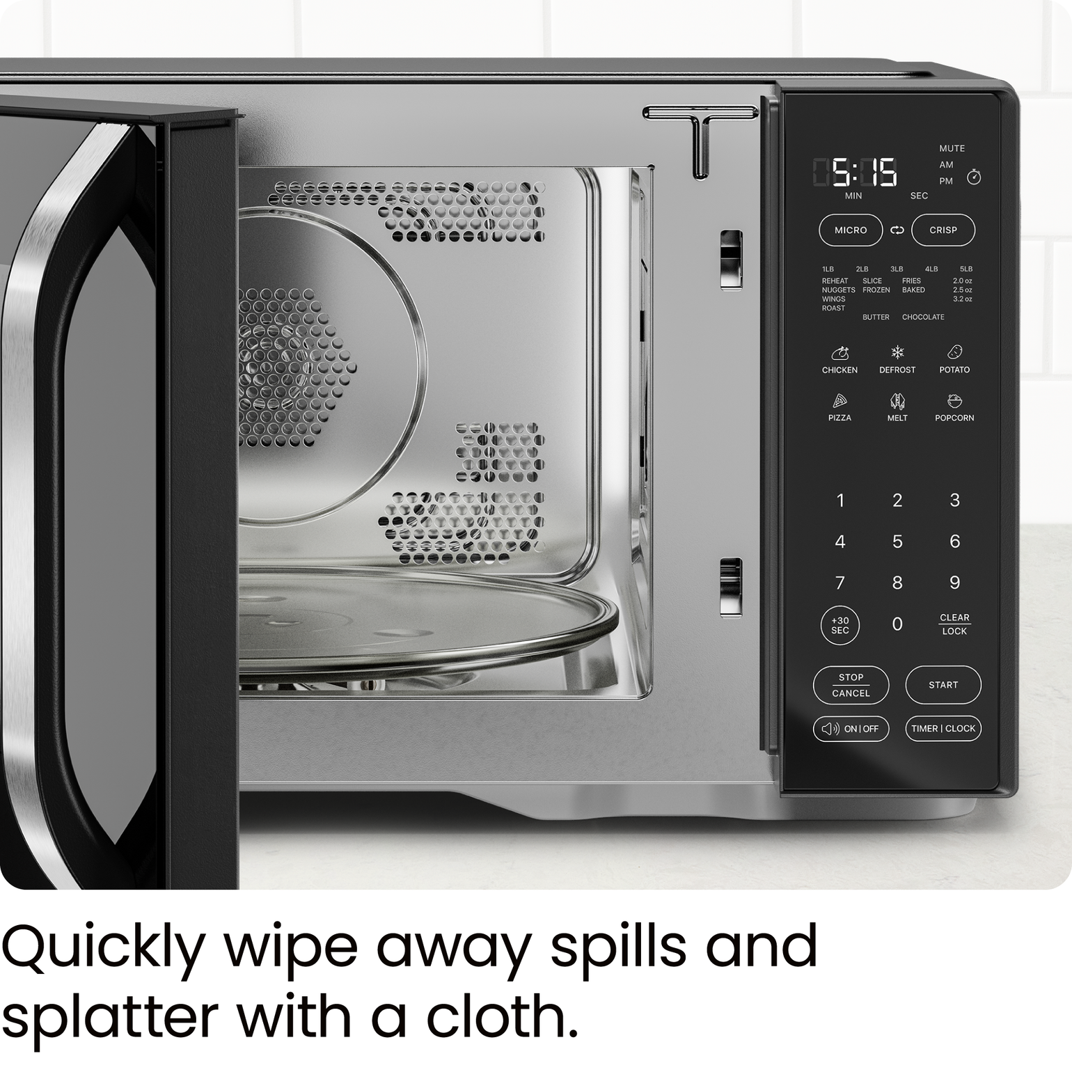 MicroCrisp Countertop Digital Microwave Oven – Chefman