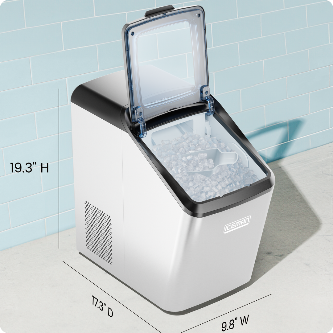 ICEMAN "The Pebble" Countertop Nugget Ice Machine – Chefman