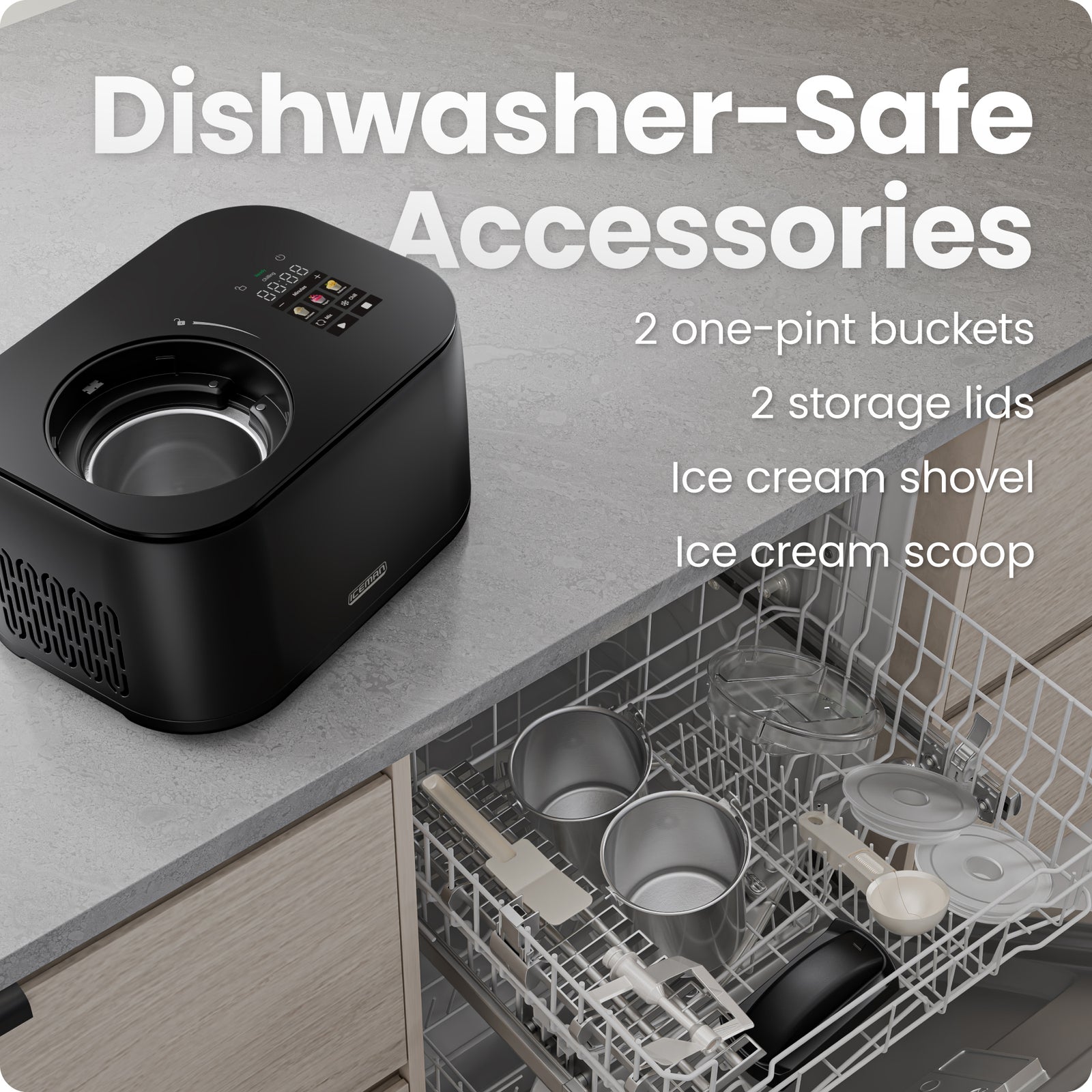 Trio™ Ice Cream Maker by Iceman – Chefman