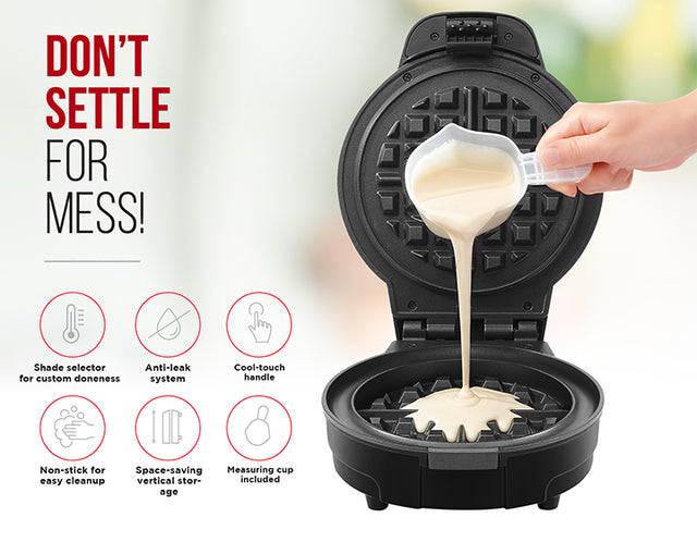 Anti-Overflow Belgian Waffle Maker – Chefman