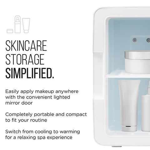 Mirrored Beauty Fridge – Chefman