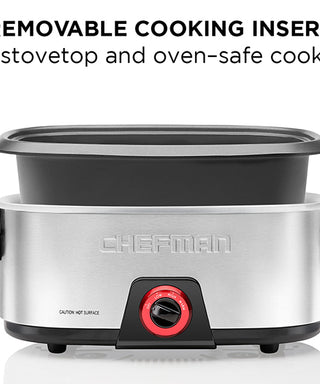 Family-Size 6-Qt. Slow Cooker – Chefman