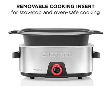 Family-Size 6-Qt. Slow Cooker – Chefman